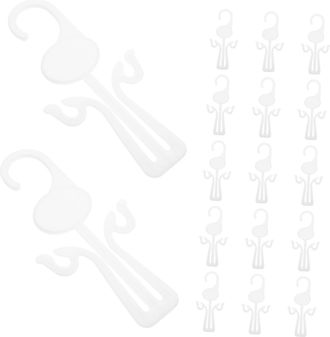 Valiclud 20 Stück Schuhaufhänger Aus Kunststoff Platzsparend Und Vielseitig Hausschuhe Organizer Für Tür Und Wandmontage Robuster Schuhhalter Für Zehentrenner 