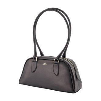 A.P.C. Womens Paloma Shoulder Bag - A.p.c. Leather Black Cowhide Shoulder-Hobo-Bags