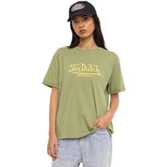 Von Dutch T-shirt femme regular col rond print devant Wash