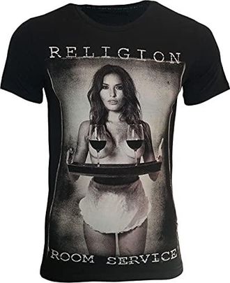Religion Clothing Room Service T-shirt pour homme, jet black, L