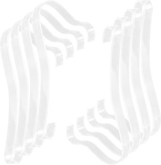 NUOBESTY Transparente Acryl Schuhst&uuml;tzen F&uuml;r High Heels Und Sandalen Organisator Schuhformer Schuhgesch&auml;ft Display St&auml;nder Satz Mit 8 Haltern