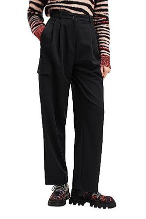 Desigual Pant_Liverpool Pantalon d&eacute;contract&eacute;, Noir, Taille L Femme