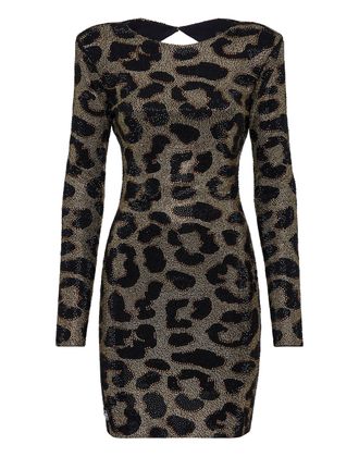 Philipp Plein Minikleid Leopard