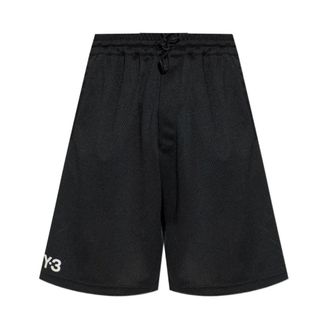 Yohji Yamamoto Homme, Shorts, Noir, Taille: XL Short &agrave; cordon logo