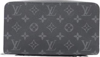 Louis Vuitton Portefeuille Long Monogram Eclipse Pre-owned - Femme - Pre-owned - Noir - Taille: ONE Size