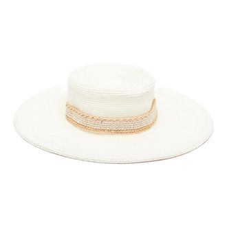 Eleventy Gewebter Sonnenhut - - Accessories - Damen - Beige - M