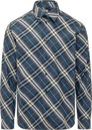 Burberry Homme, Chemises, Multicolore, Taille: M Chemise &agrave; manches longues &agrave; carreaux