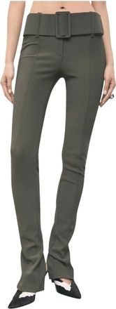 Patrizia Pepe Slim-Fit-Hose mit G&uuml;rtel - - Trousers - Damen - Gr&uuml;n - S