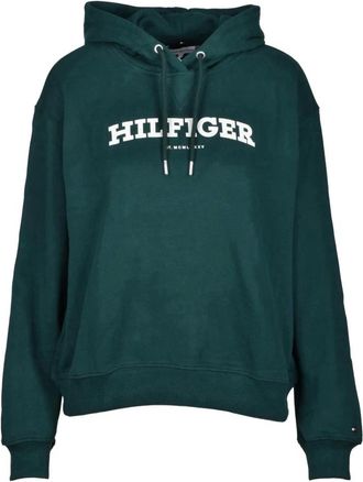 Tommy Hilfiger Femme, Sweatshirts et sweats &agrave; capuche, Vert, Taille: 40 FR SweaT-shirts SweaT-shirts &agrave; capuche