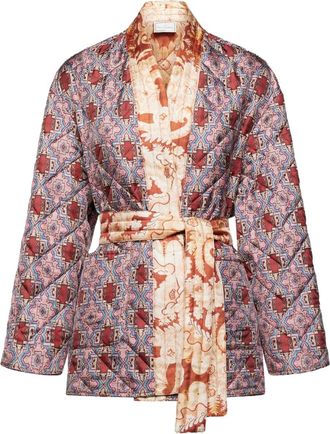 Pierre-Louis Mascia manteau à design matelassé - Rose