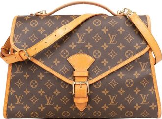 Louis Vuitton Crossbody Bags - Louis Vuitton Canvas Monogram Bel Air Handbag - Gr. unisize - in Braun - f&uuml;r Damen