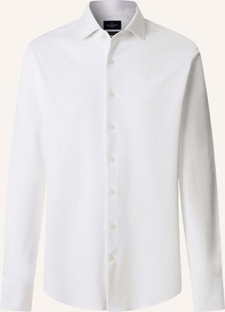 Hackett Freizeithemd Pique Jersey Shirt weiss