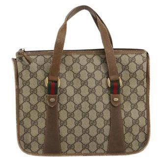Gucci Sac &agrave; main vintage doccasion - Femme - Pre-owned - Beige - Taille: ONE Size