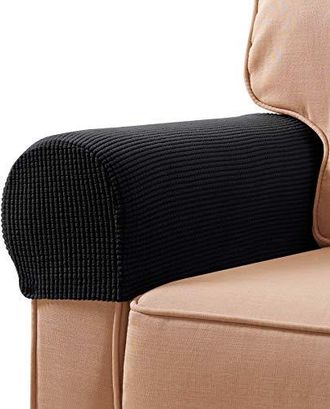 Subrtex SU SUBRTEX Armlehnenbez&uuml;ge-Set, 2 St&uuml;ck Stretch Sofa Sessel Bez&uuml;ge Weich Spandex Armkappen rutschfeste M&ouml;belschutz Schonbez&uuml;ge f&uuml;r Stuhl, Couch, Sofa 