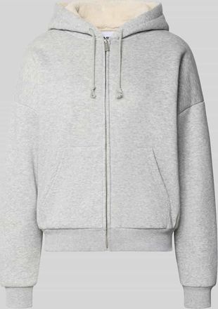 Review Relaxed Fit Sweatjacke aus Baumwoll-Mix mit Teddyfutter