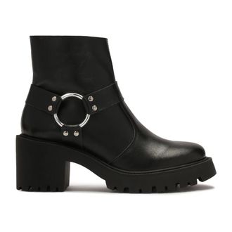 Kazar Stiefel mit breitem Absatz und Rei&szlig;verschluss - - Shoes - Damen - Schwarzk - 36 EU