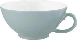 SELTMANN WEIDEN Life Fashion Teetasse - 140 ml - Porzellan Tasse mit weißer Innenseite und farbiger Außenseite, Spülmaschinen- und Mikrowellenfest - Green Chic