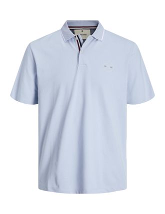 Jack & Jones Herren JPRBLUSHIELD SS Polo SG Poloshirt, Skyway, M