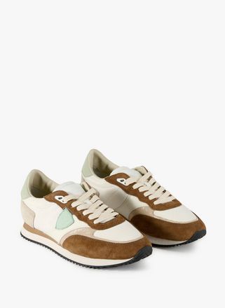 Philippe Model Baskets Blville en cuir et coton