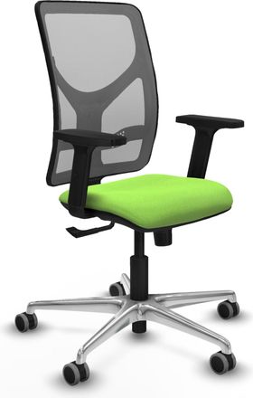 Piqueras y Crespo Stuhl aus Polycarbonat mit 2D-Armlehnen, h&ouml;henverstellbare Lendenwirbelst&uuml;tze, ausgestattet mit 3 Positionen und Schneidschaum. Mit Rollen von 65 mm, 