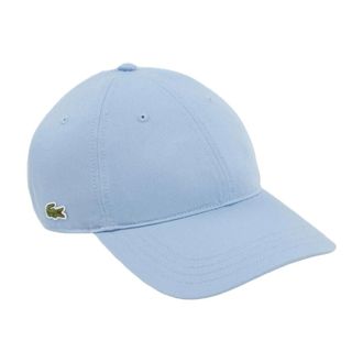 Lacoste Homme, Accessoires, Bleu, Taille: ONE Size Casquette en serg&eacute; de coton