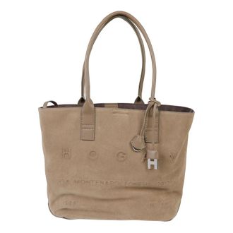 Hogan Shopping Bag mit Adress-Detail - - Bags - Damen - Braun - ONE SIZE