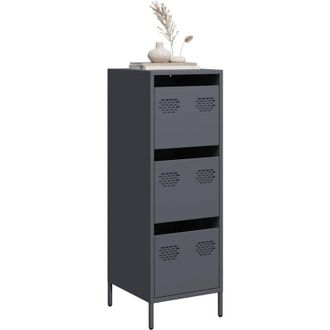 vidaXL Highboard Anthrazit 39x35x103,5 cm Stahl - Vidaxl