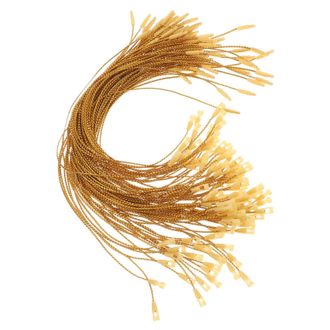 BESPORTBLE 100 St&uuml;ck Vorgeschnittene Goldfarbene Weihnachtskugel Aufh&auml;nger mit Schnappverschluss aus Polypropylen 20cm Lange Ornamentb&auml;nder f&uuml;r Weihnachtsbaum un