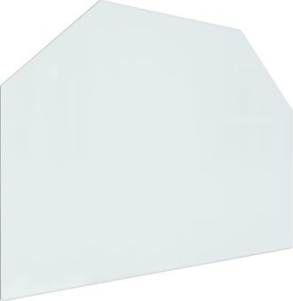Generic Kangmusi Kaminofen Glasplatte Sechseck 80x60 cm,324140