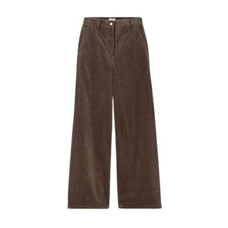Filippa K Femme, Pantalons, Brun, Taille: 42 FR Pantalon Large en Velours C&ocirc;tel&eacute;