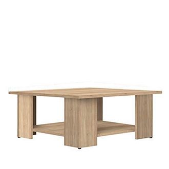 Symbiosis Square Table Basse Chêne Naturel 67x67x30,5 cm