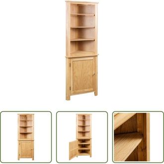 vidaXL vidaXL Eiche Eckschrank - Eckschrank 59x36x180 cm Massivholz Eiche