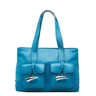 Burberry Sac cabas vintage Pre-owned - Femme - Pre-owned - Bleu - Taille: ONE Size