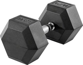 Sport-Tec Hex Kompakthantel aus Gummi, 22,5 kg, Hexagon-Hantel