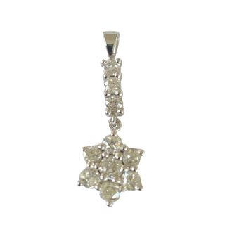 Bespoke 18ct White Gold Diamond Star Pendant