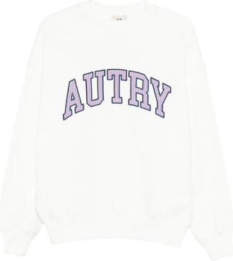 Autry Homme, Sweatshirts et sweats &agrave; capuche, Blanc, Taille: L 036W Jersey SweaT-shirt