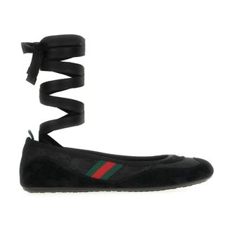 Gucci Shift Ballerina - - Shoes - Damen - Schwarzk - 36 EU