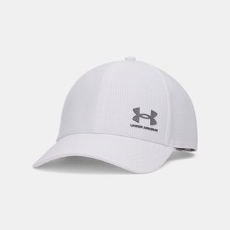 Under Armour ArmourVent Low Verstellbare Kappe f&uuml;r Herren Wei&szlig; / Castlerock EINHEITSGR&Ouml;SSE