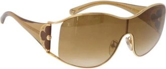 Louis Vuitton Lunettes de soleil en toile Pre-owned - Femme - Pre-owned - Jaune - Taille: ONE Size