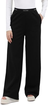 Calvin Klein Jeans Damen LOGO ELASTIC PANT J20J224684, Black (CK Black), XL