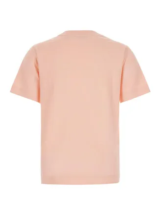 Burberry Womens T-Shirt Embroidered Ekd Logo Pink Cotton T-Shirts & Jerseys