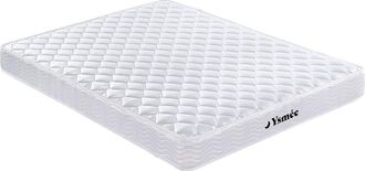 Morgen Gold Wolkenlos - 140x200 - Mittelweiche Bonell-Federkernmatratze in Wei&szlig; mit Ged&auml;chtnisschaum und Druckentlastung