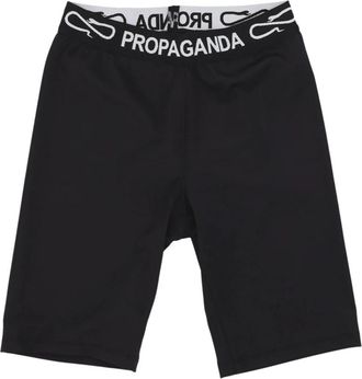 PROPAGANDA Schwarze Radlerhose mit Logo - - Sport - Damen - Schwarzk - L