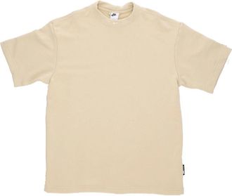 Nike Leichtes Kurzarm-Fleece-T-Shirt mit Rundhalsausschnitt - - Sport - Herren - Beige - XL