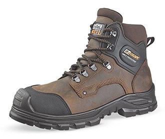 Jallatte Chaussures de sécurité Hautes Marron et Noire JALFIR SAS S3 CI an SRC 41 - Marron/Noir