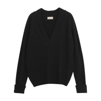 John Smedley Oversized Jersey mit Wickel-Silhouette - - Knitwear - Damen - Schwarzk - S/M