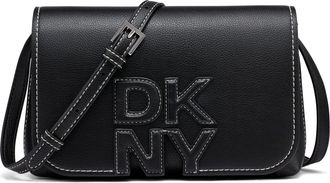DKNY Womens Nicole Crossbody, Black/Light Taupe