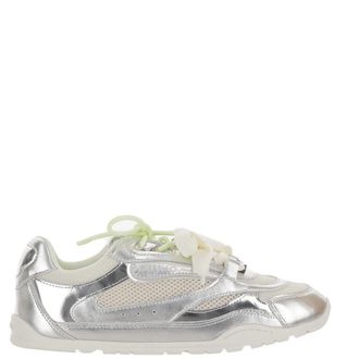 Pinko Pinko Low-Top Sneaker - Metallic Leather Blend Sneakers - Gr. 36 (EU) - in Wei&szlig; - f&uuml;r Damen