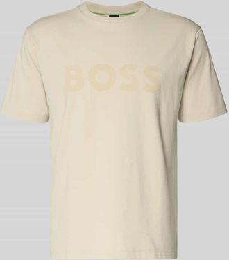 HUGO BOSS Regular Fit T-Shirt aus Baumwoll-Mix Modell ICONIC