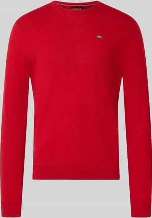 Napapijri Slim Fit Strickpullover aus reiner Wolle Modell DAMAVAND